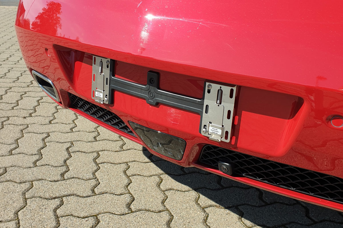 KFZ Kennzeichen Halter – Wechsel Kennzeichenhalter aus Edelstahl